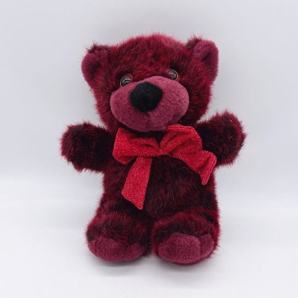 Kids Of America | Toys | Kids Of America Red Holiday Bear Glitter Bow ...